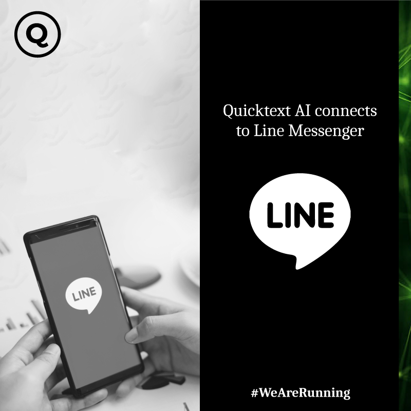 Quicktext AI connects to Line Messenger | Quicktext
